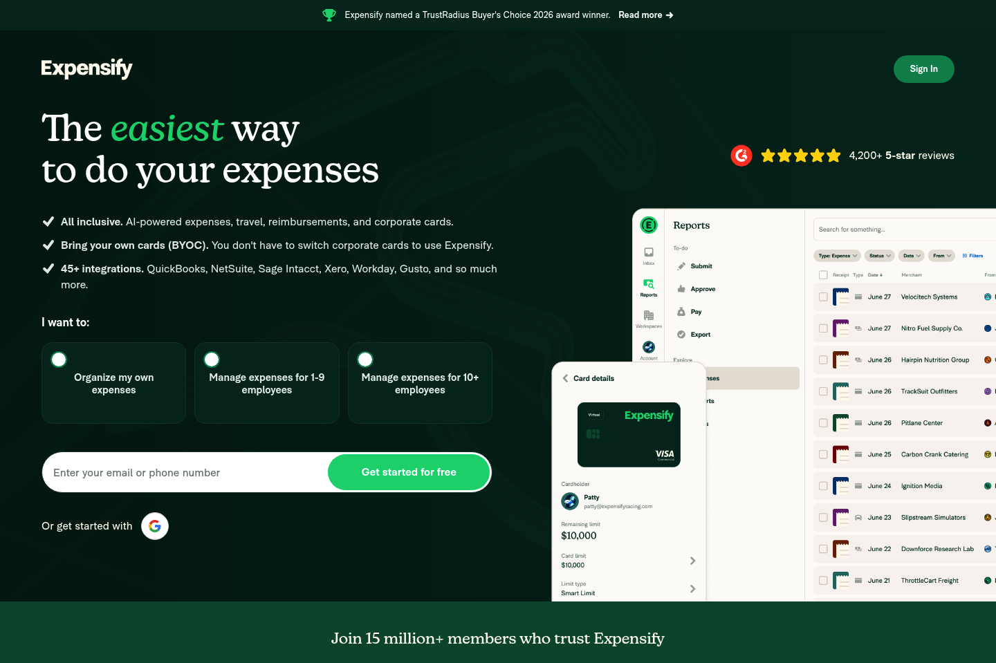 Expensify Review 2026: Pros, Cons, Pricing & Verdict | Efficient App